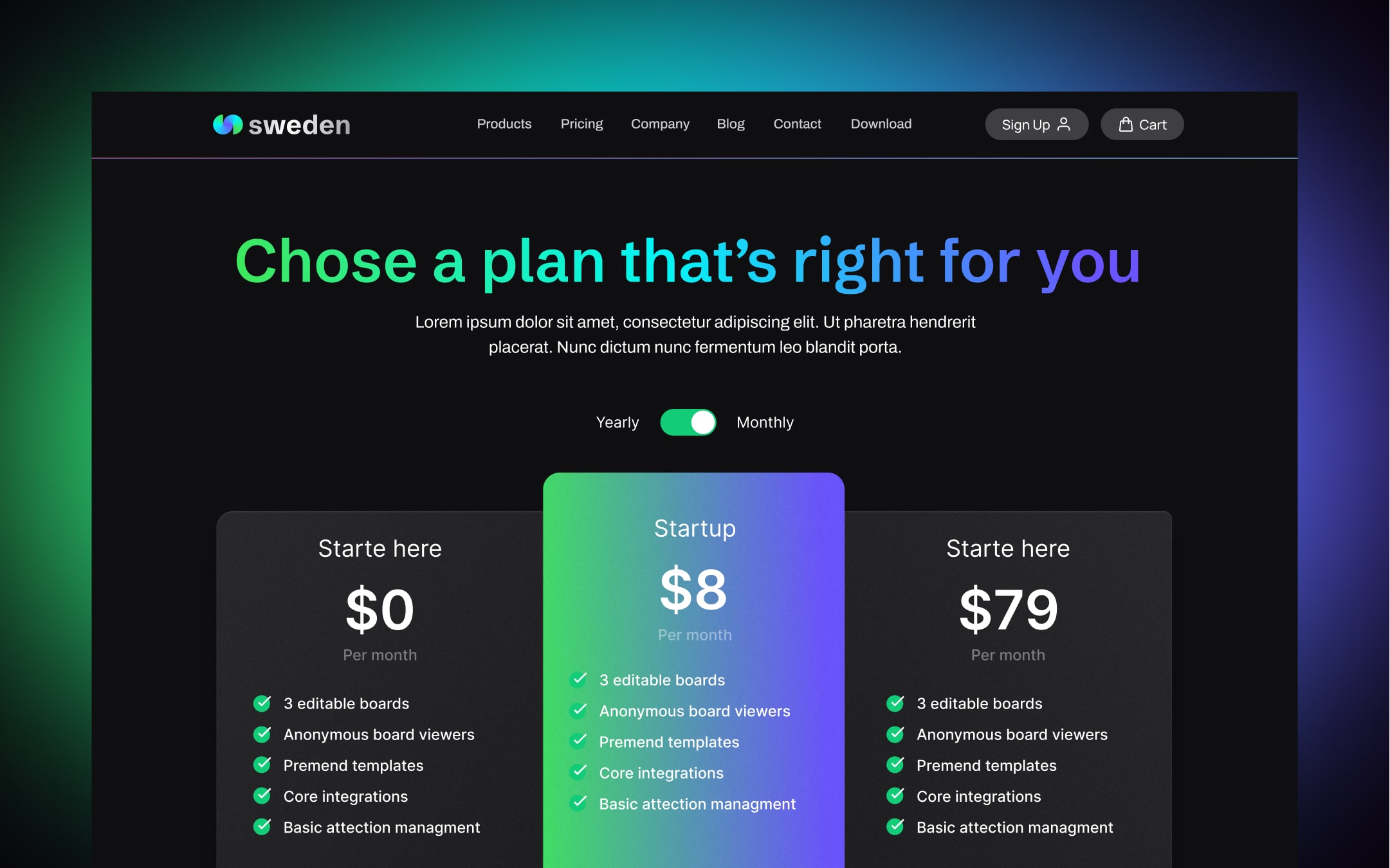 Sweden - SaaS Webflow Template | Wedoflow